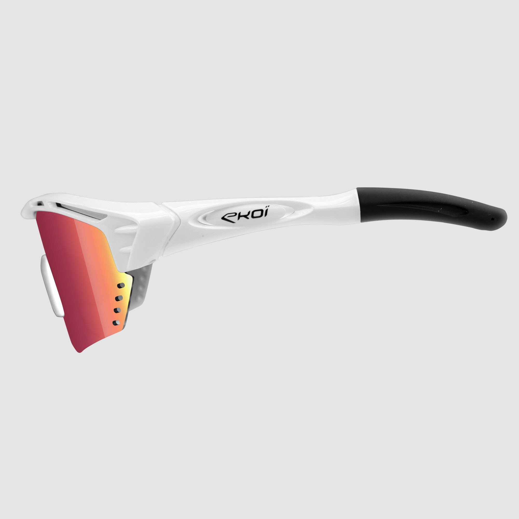 Bike sunglasses EKOI Persoevo4 EKOI White Revo Red Cat 3