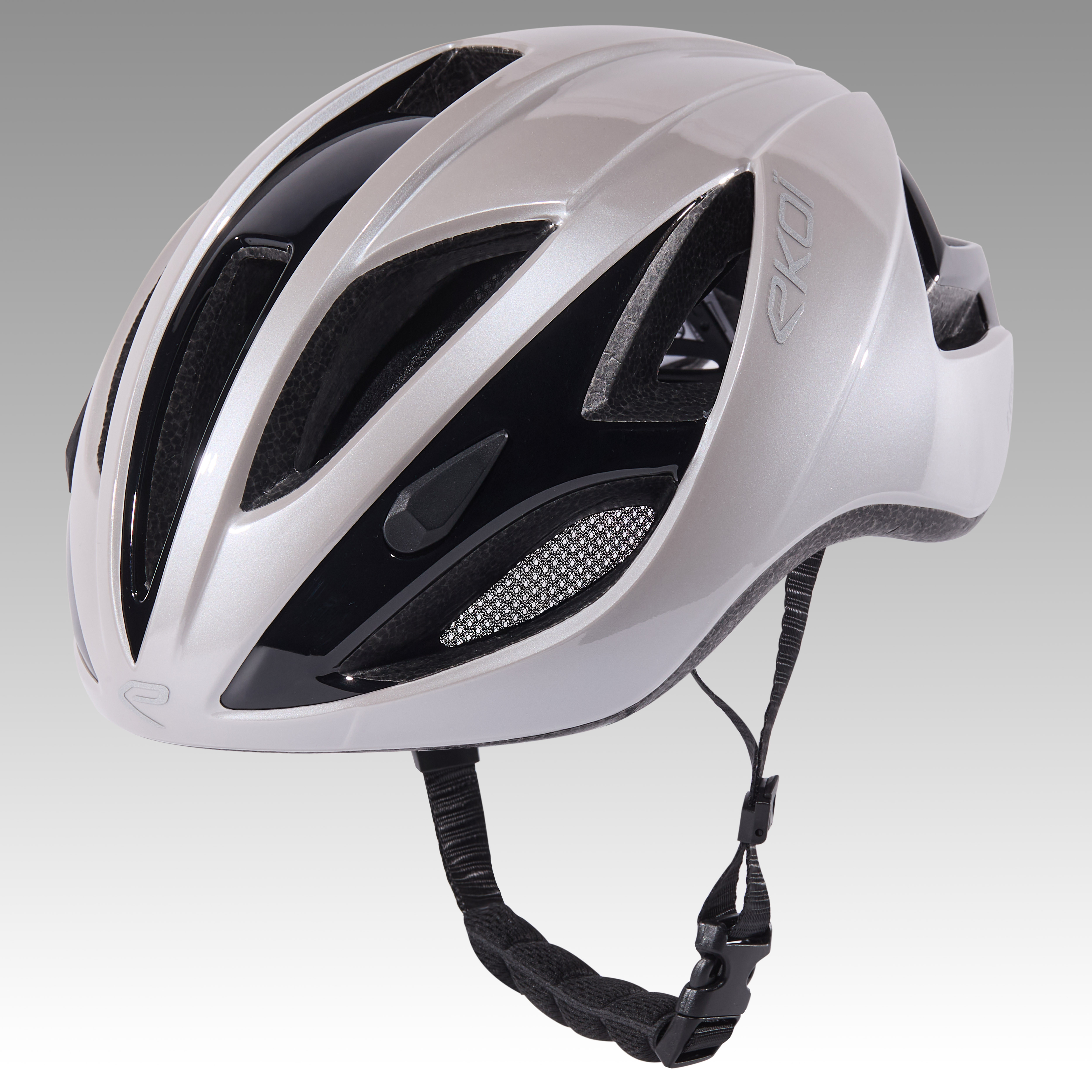 EKOI AR13 Evo Metal Silber Helm - EKOI