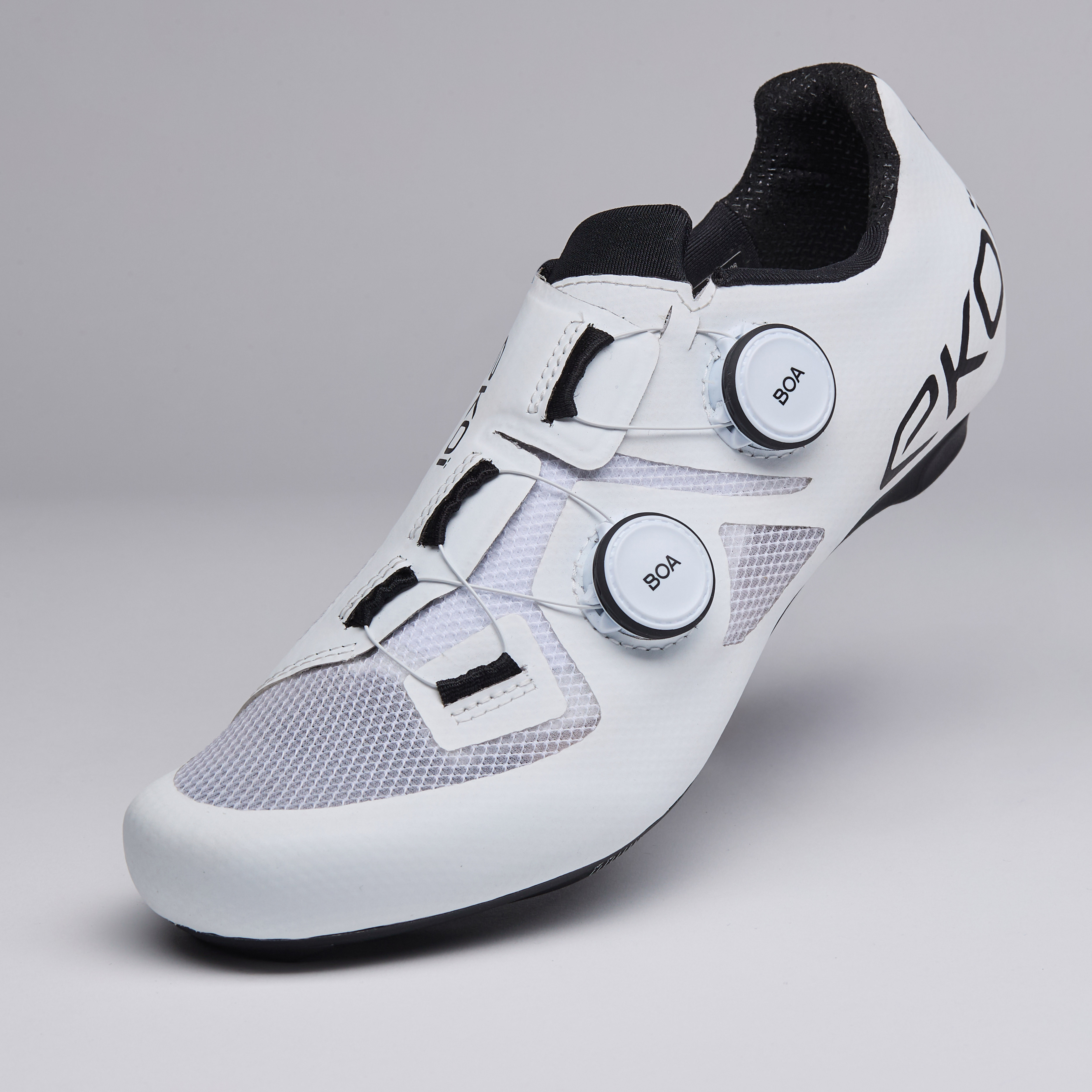 Scarpe da strada EKOI Perf R4 LIGHT CARBON INSERT Bianco - EKOI