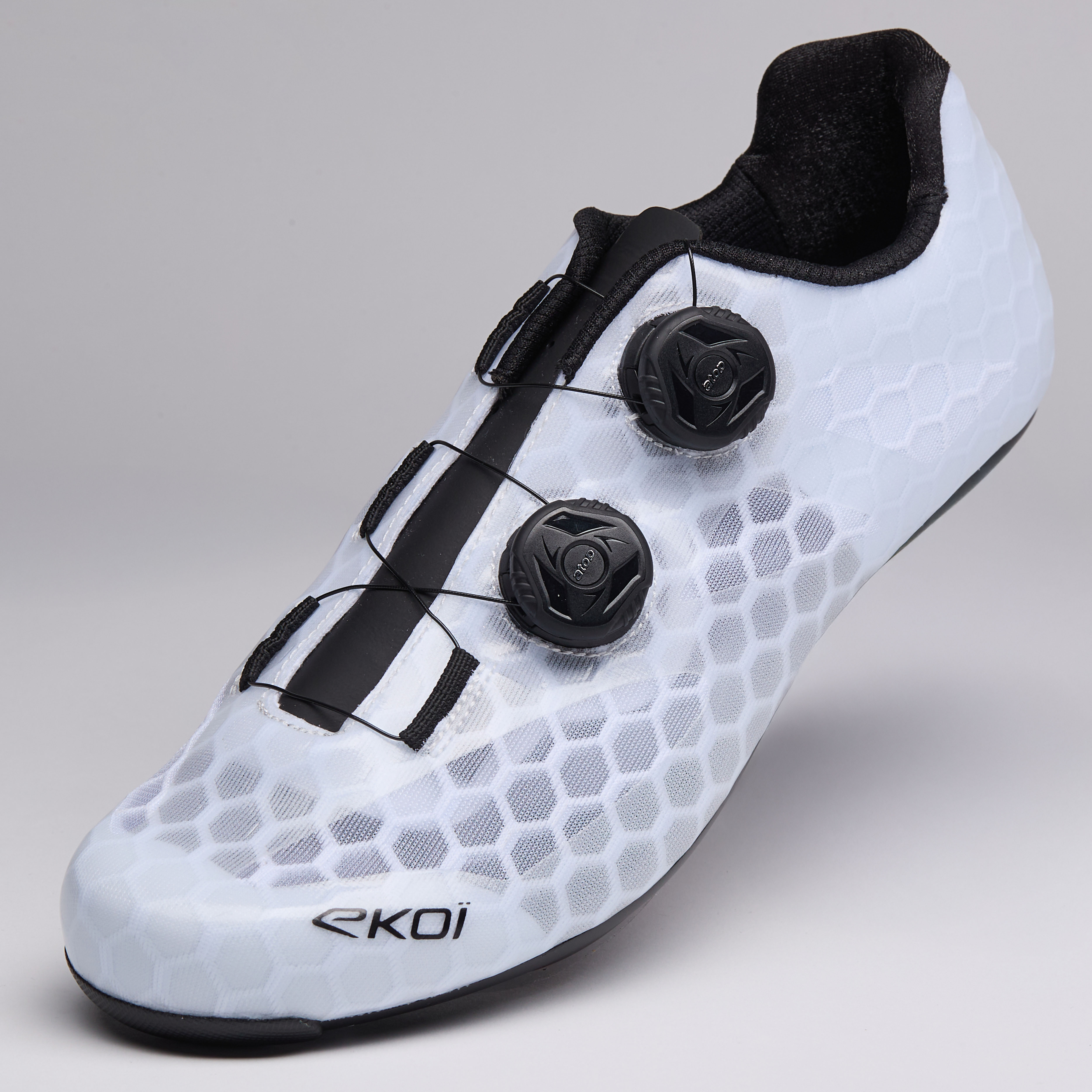 Zapatillas de carretera EKOI Perf ROAD CARBON TECH LIGHT Blancas - EKOI