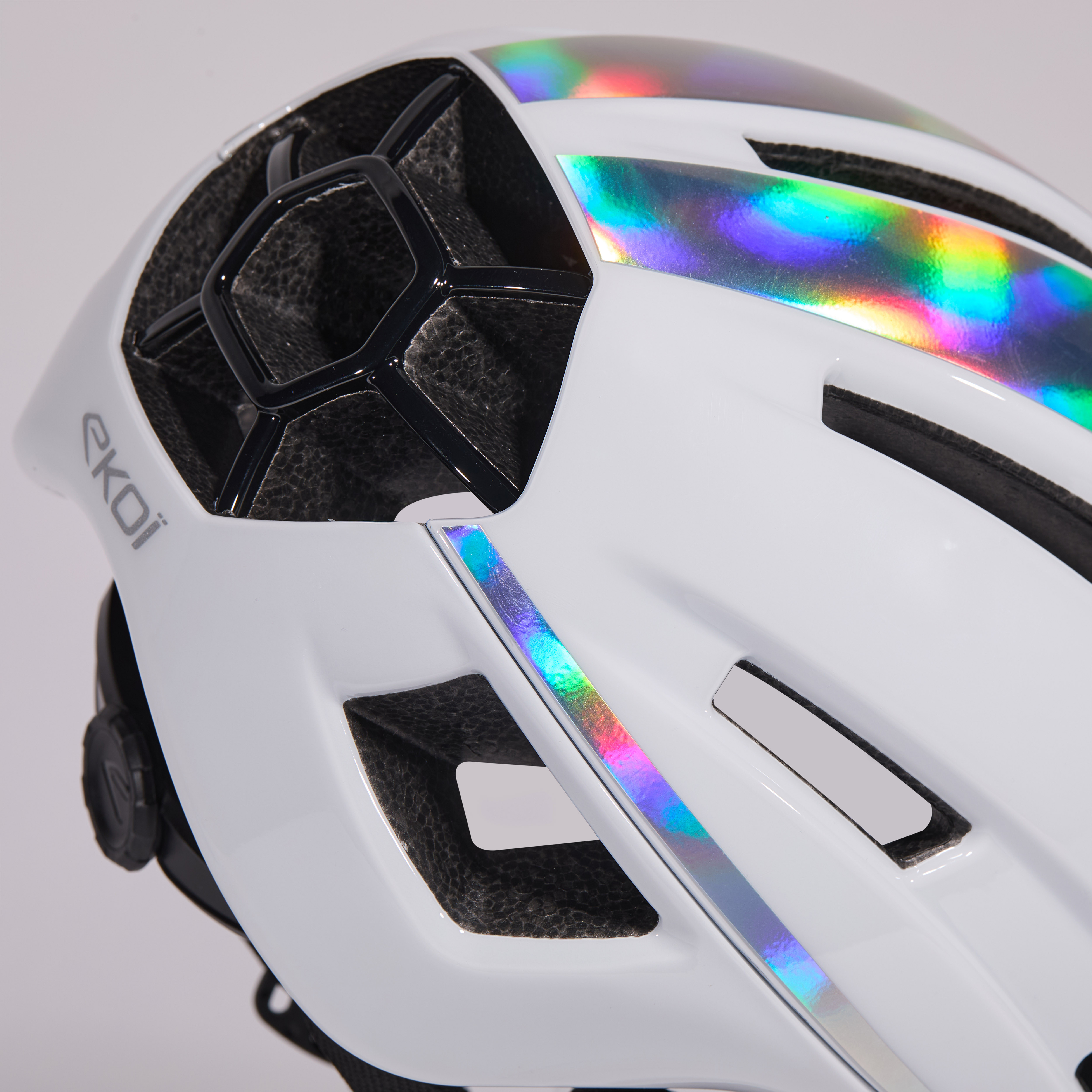 EKOI CORSA LTD Helm Weiß Holo Silber - EKOI