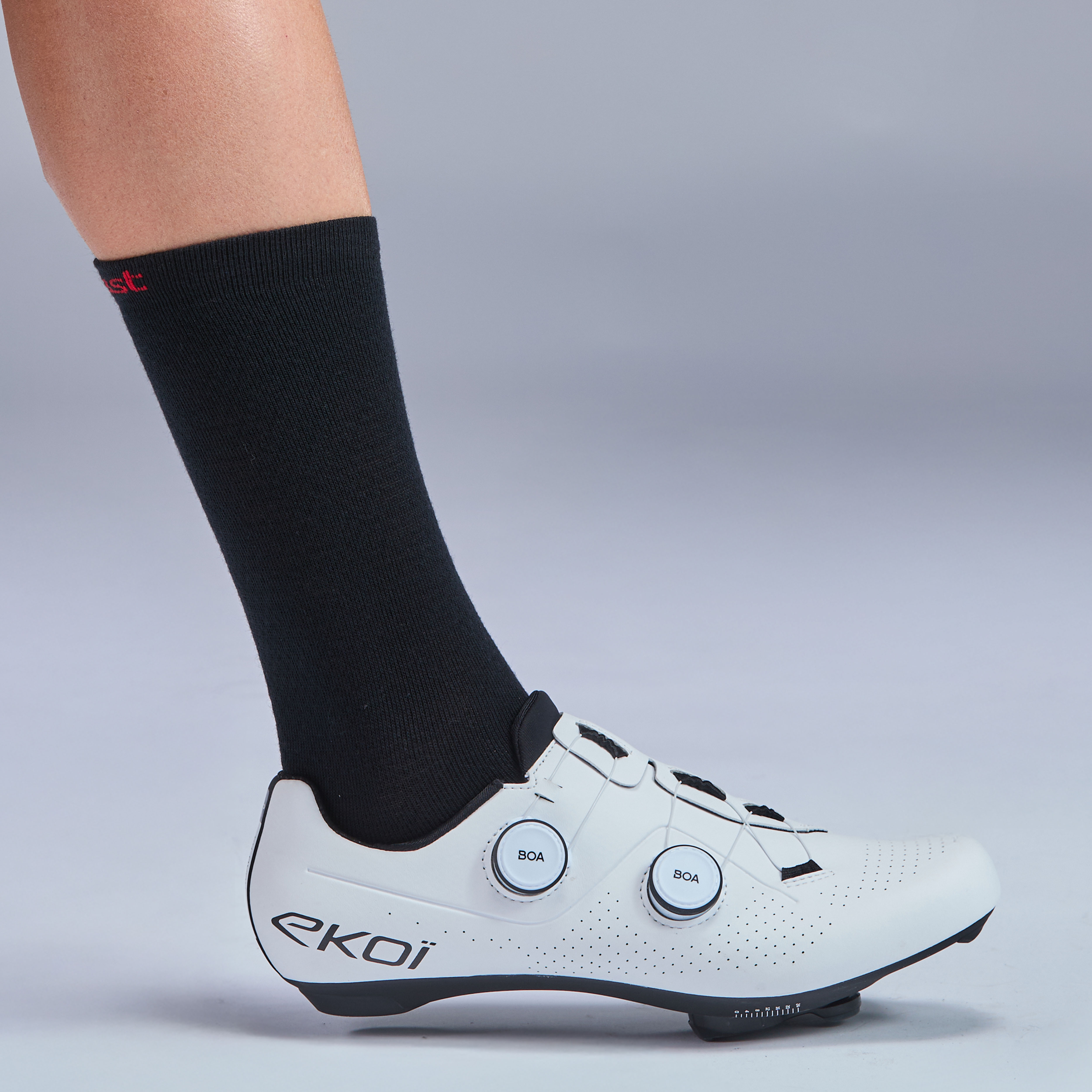 Winter fietssokken EKOI Racing OUTLAST 20cm Zwart - EKOI