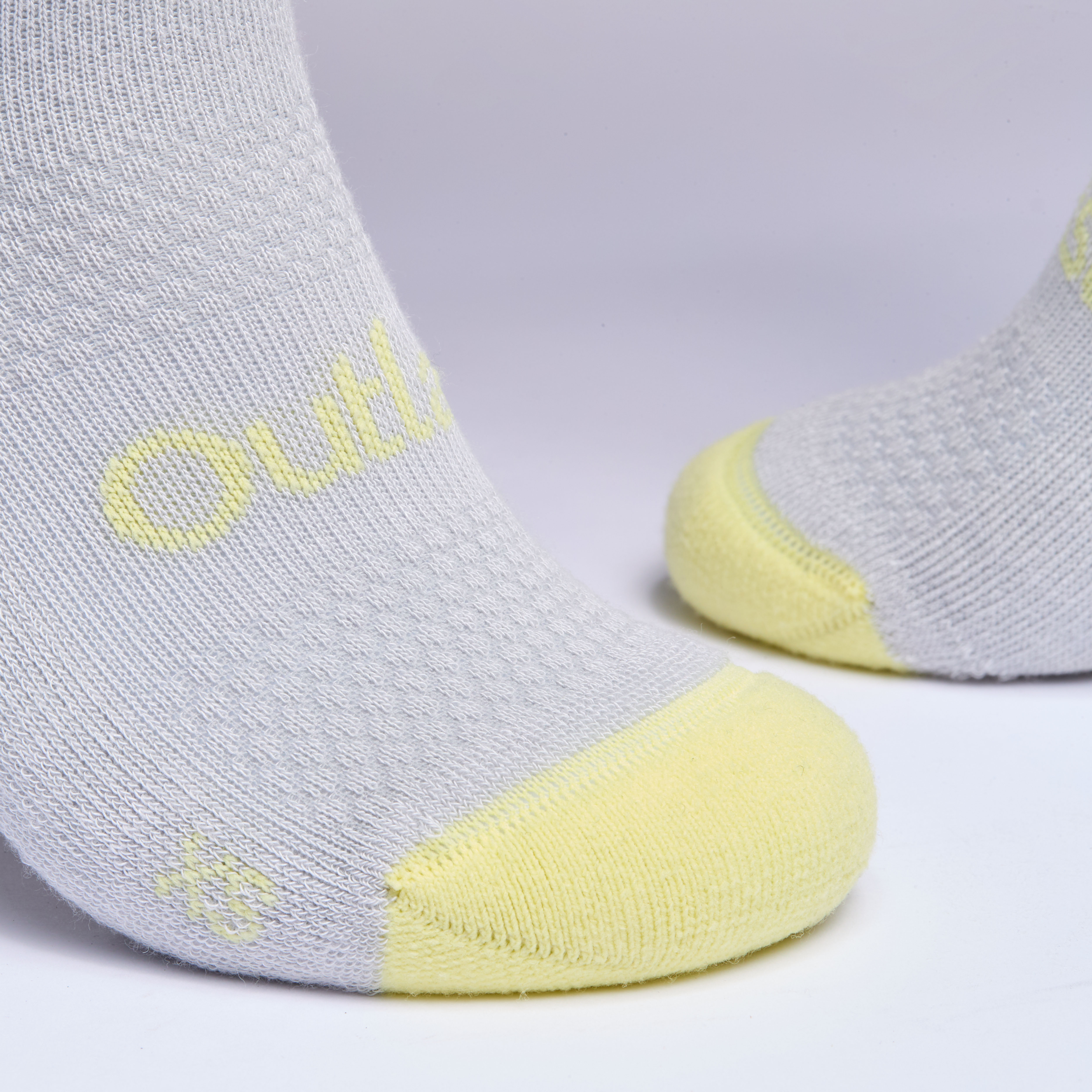 Women's winter socks OUTLAST EKOI Racing x MARION ROUSSE Grey Lime - EKOI