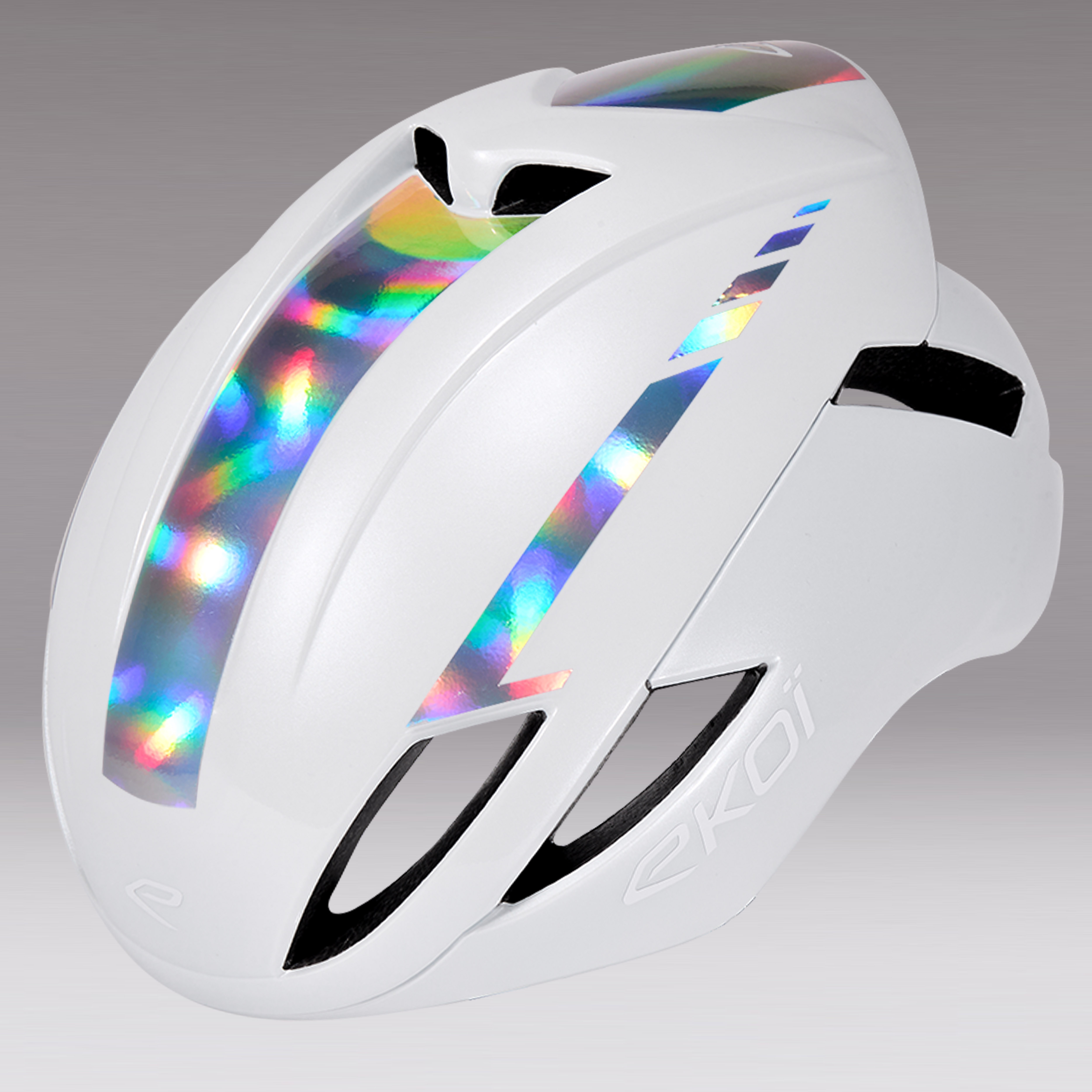 Helmet EKOI Perf AR14 LTD Competition White Holo Silver - EKOI