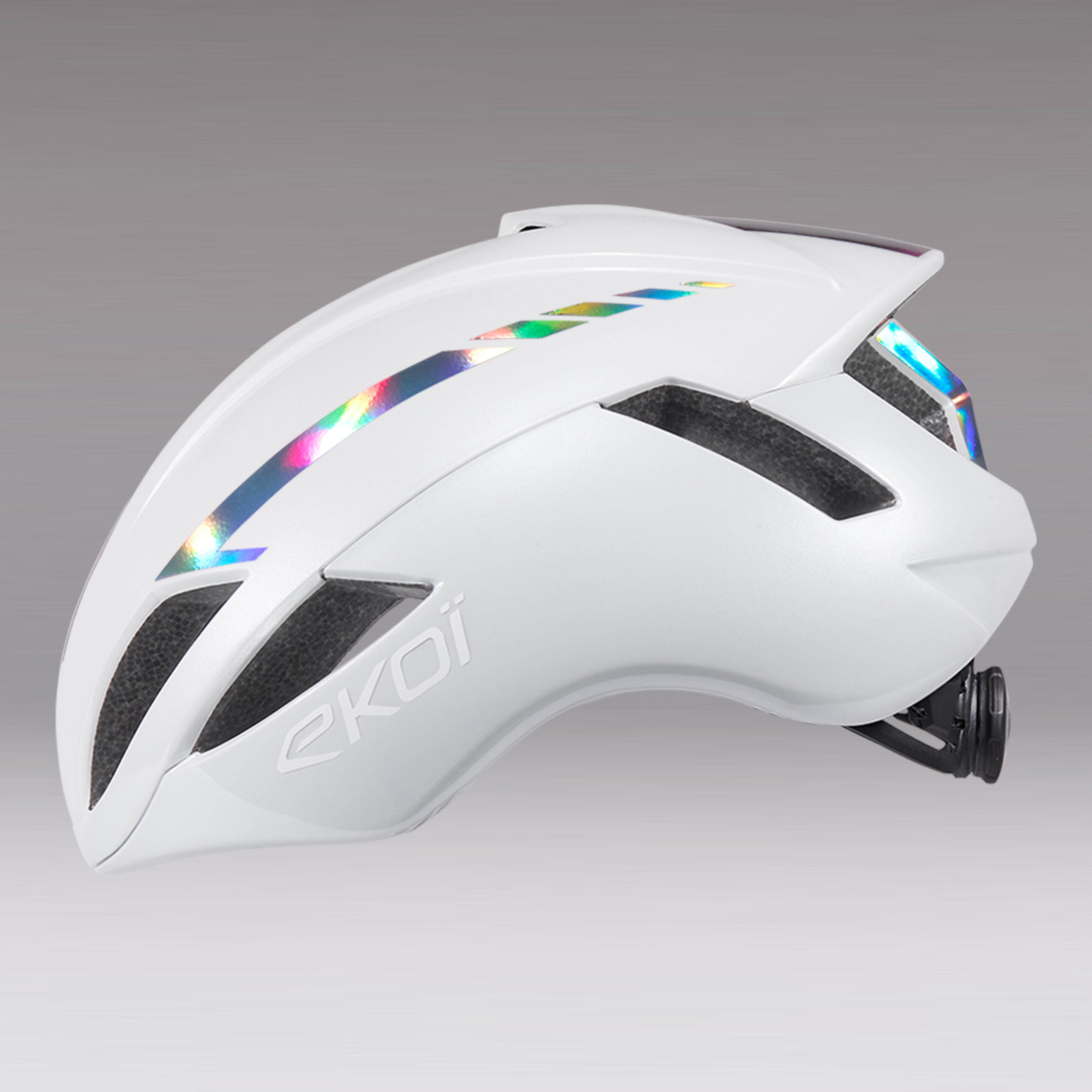 Helmet EKOI Perf AR14 LTD Competition White Holo Silver - EKOI