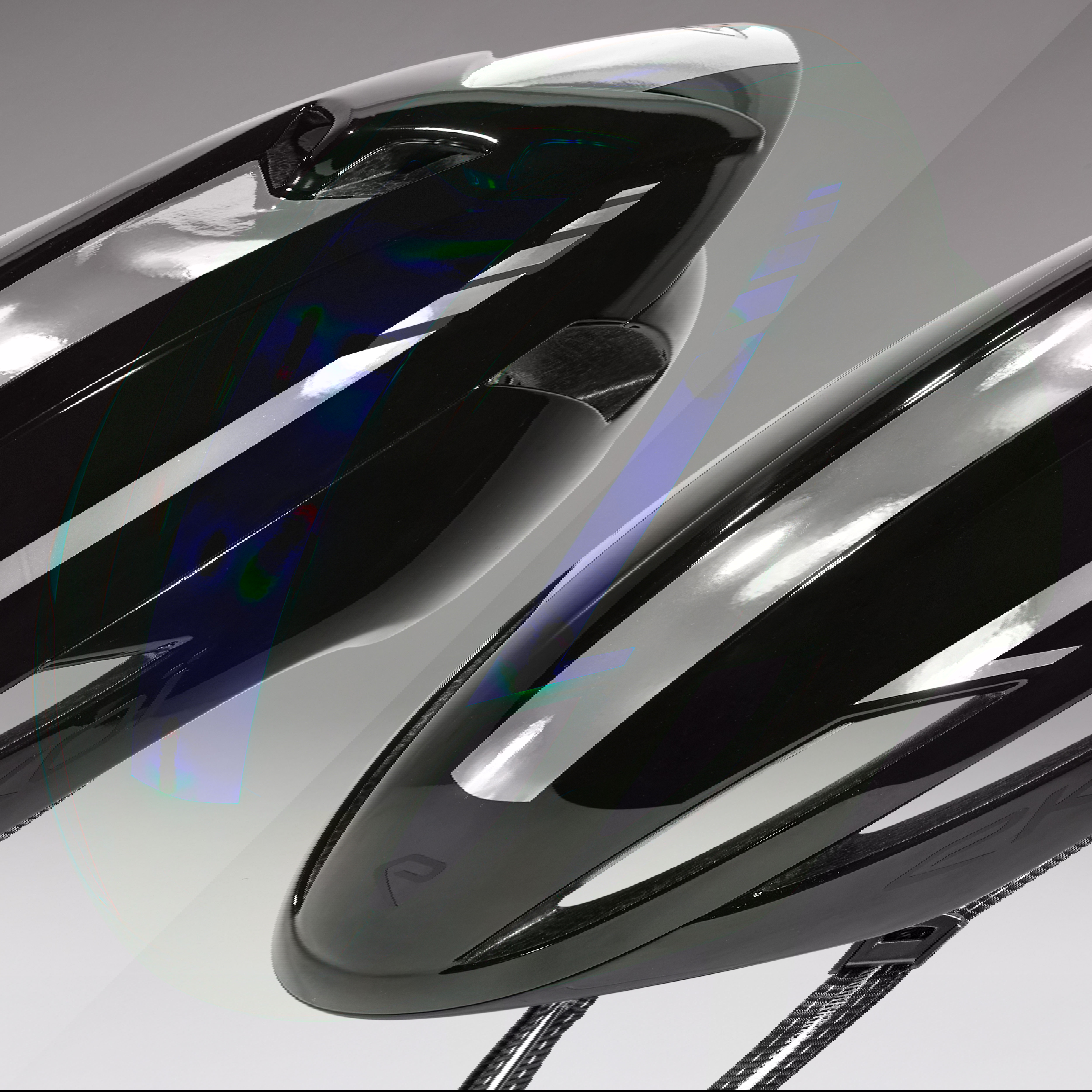 EKOI Perf AR14 LTD Competition Helmet Black Holo Silver - EKOI