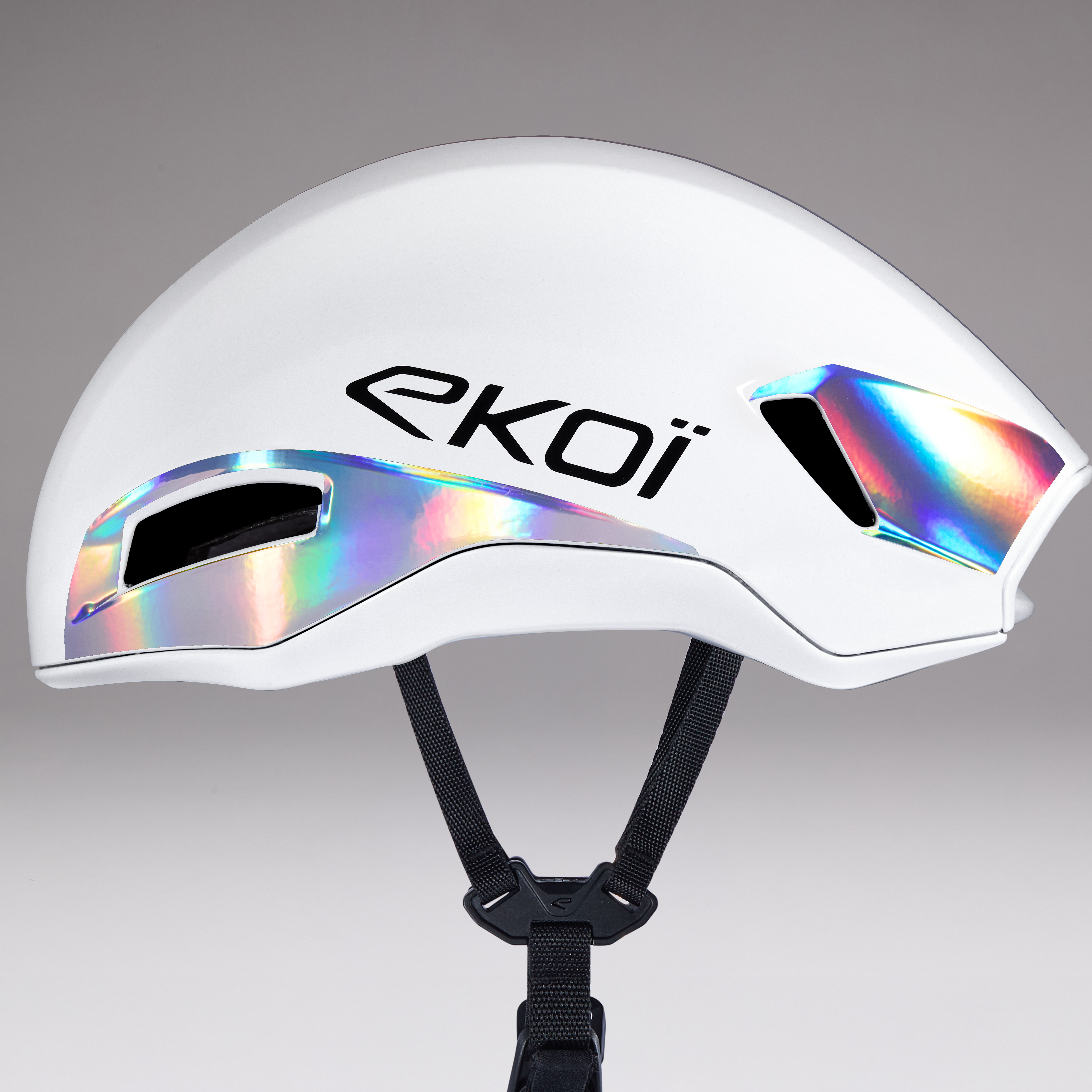 EKOI Racing R-AERO LTD racehelm Wit Holo Silver - EKOI